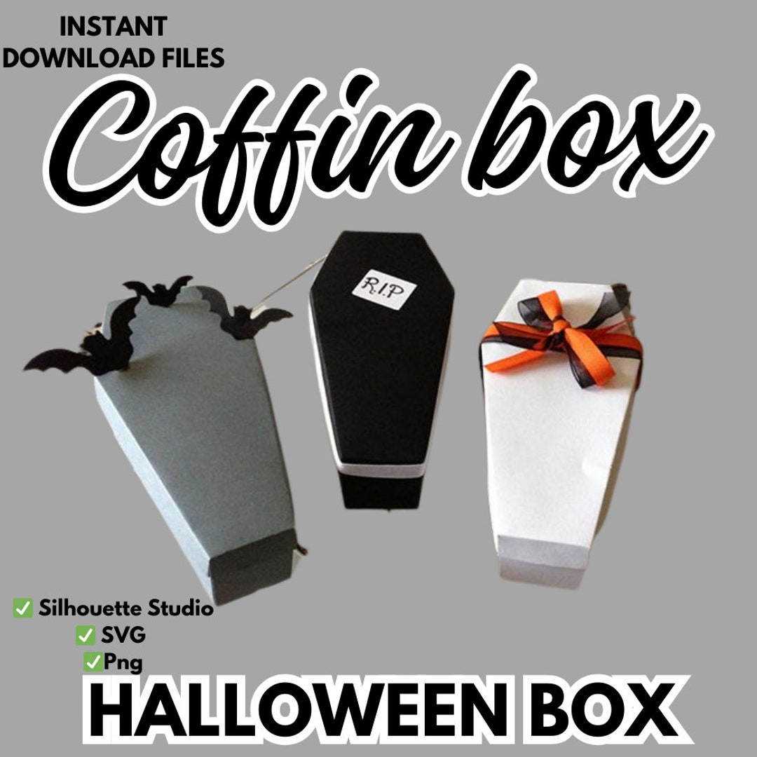 Coffin Box, Cutting Templates for Coffin-shaped Boxes, SVG, Silhouette ...