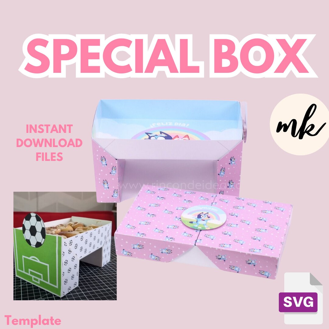 2 Special Box Cutting Templates, SVG Format for Gift Boxes, Surprise ...
