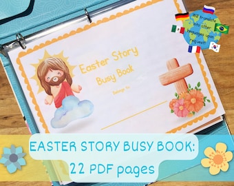 Noah's Ark Busy Book Toddler Printable Preschool Activities Christian ...