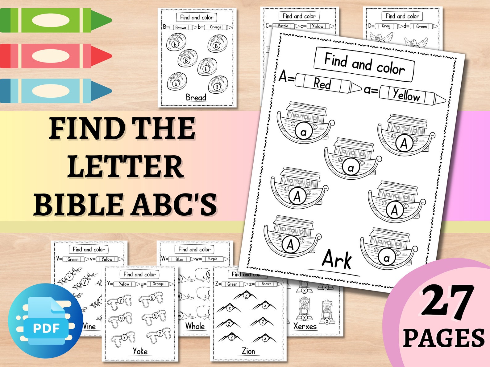 Find the Letter Bible Abcs Color the Bible ABC Coloring Pages Preschool ...
