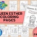 Queen Esther Coloring Pages Preschool Activities Christian Homeschool ...