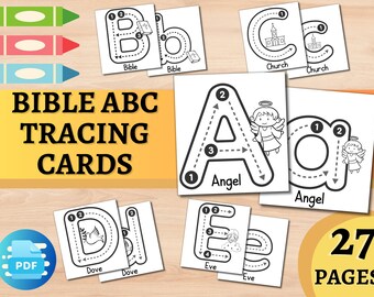 Color and Trace Bible Abcs Alphabet Coloring Pages Preschool ...