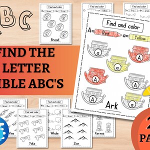 Find the Letter Bible Abcs Color the Bible ABC Coloring Pages Preschool ...
