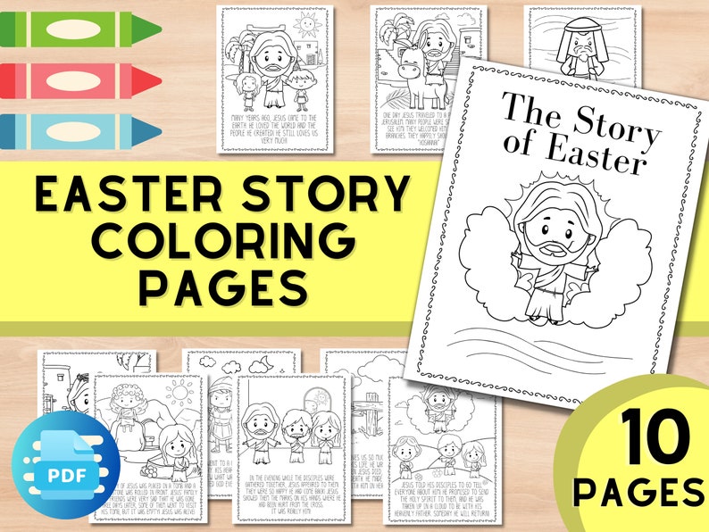 Easter Coloring Pages Preschool Activities Christian Homeschool Bible ...