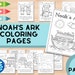 Noah's Ark Coloring Pages Preschool Activities Christian Homeschool ...