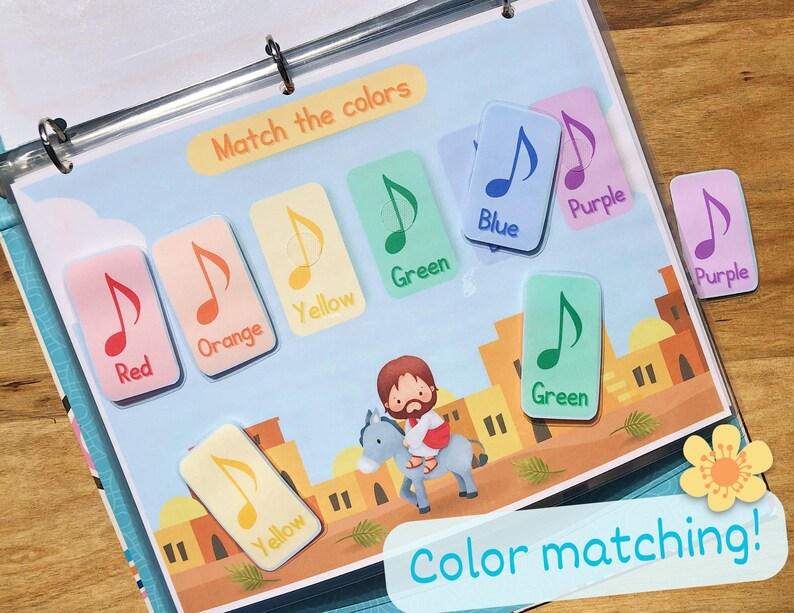 Easter Story Busy Book Toddler Printable Preschool Activities Christian ...