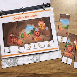 Daniel and the Lion's Den Busy Book Toddler Printable Preschool ...