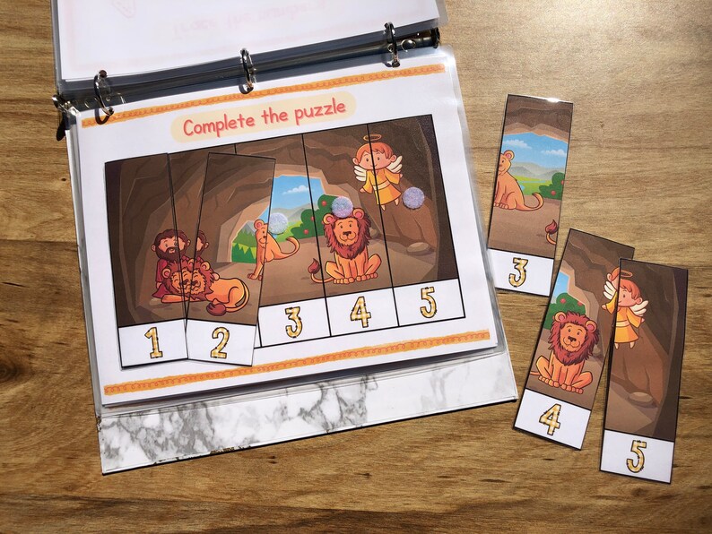 Daniel and the Lion's Den Busy Book Toddler Printable Preschool ...