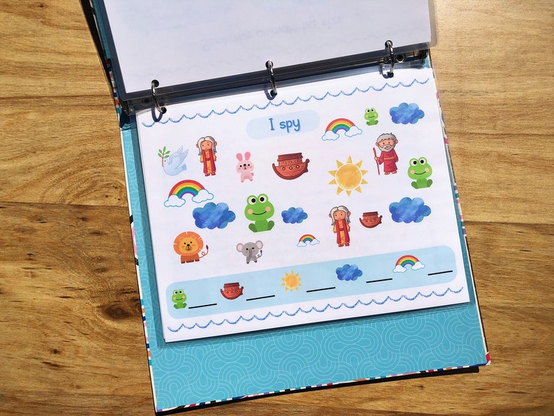 Noah's Ark Busy Book Toddler Printable Preschool Activities Christian ...