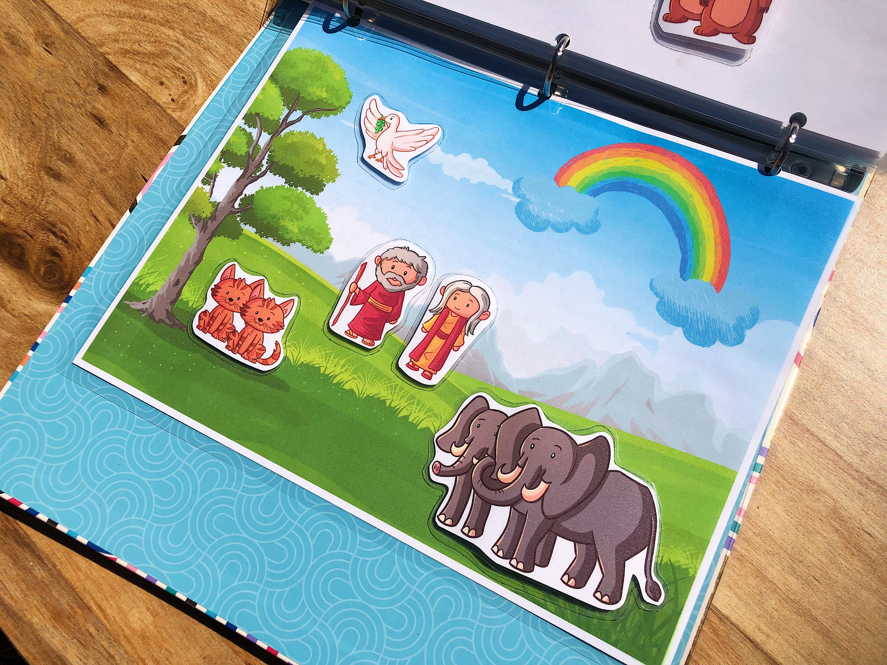 Noah's Ark Busy Book Toddler Printable Preschool Activities Christian ...