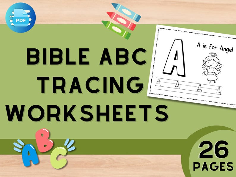 Color and Trace Bible Abcs Alphabet Coloring Pages Preschool ...