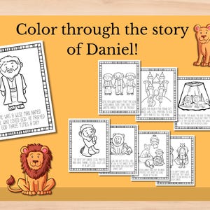 Daniel and the Lion's Den Coloring Pages Preschool Christian Homeschool ...