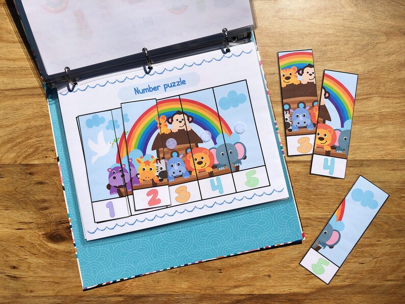 Noah's Ark Busy Book Toddler Printable Preschool Activities Christian ...