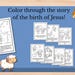 The Nativity Story Coloring Pages Preschool Activities Christian ...