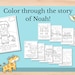 Noah's Ark Coloring Pages Preschool Activities Christian Homeschool ...