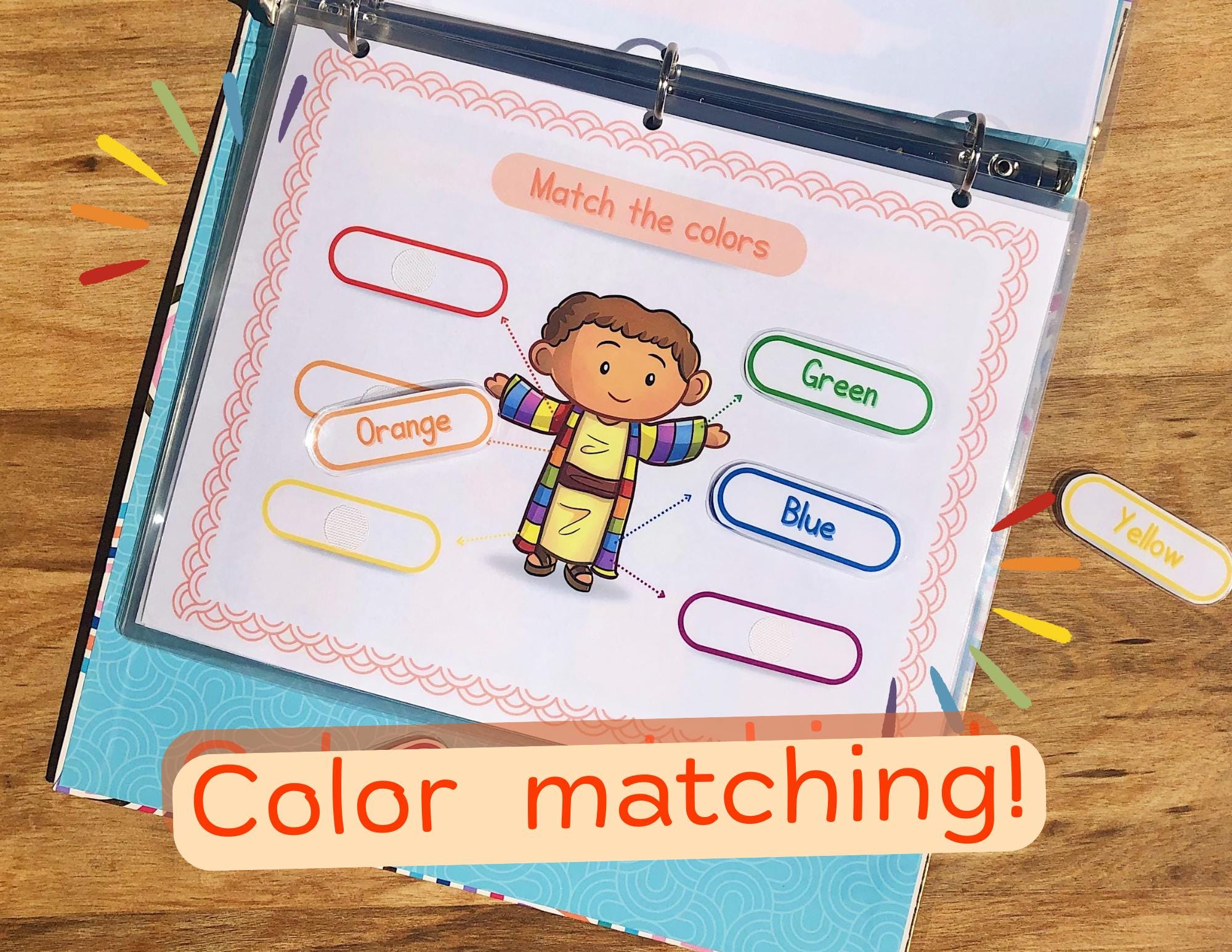 Joseph and the Coat of Many Colors Busy Book Toddler Printable ...