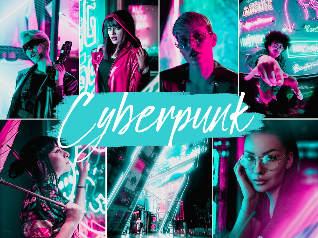 25 Cyberpunk Presets Mobile & Desktop | Cyberpunk Filter | Neon Night ...