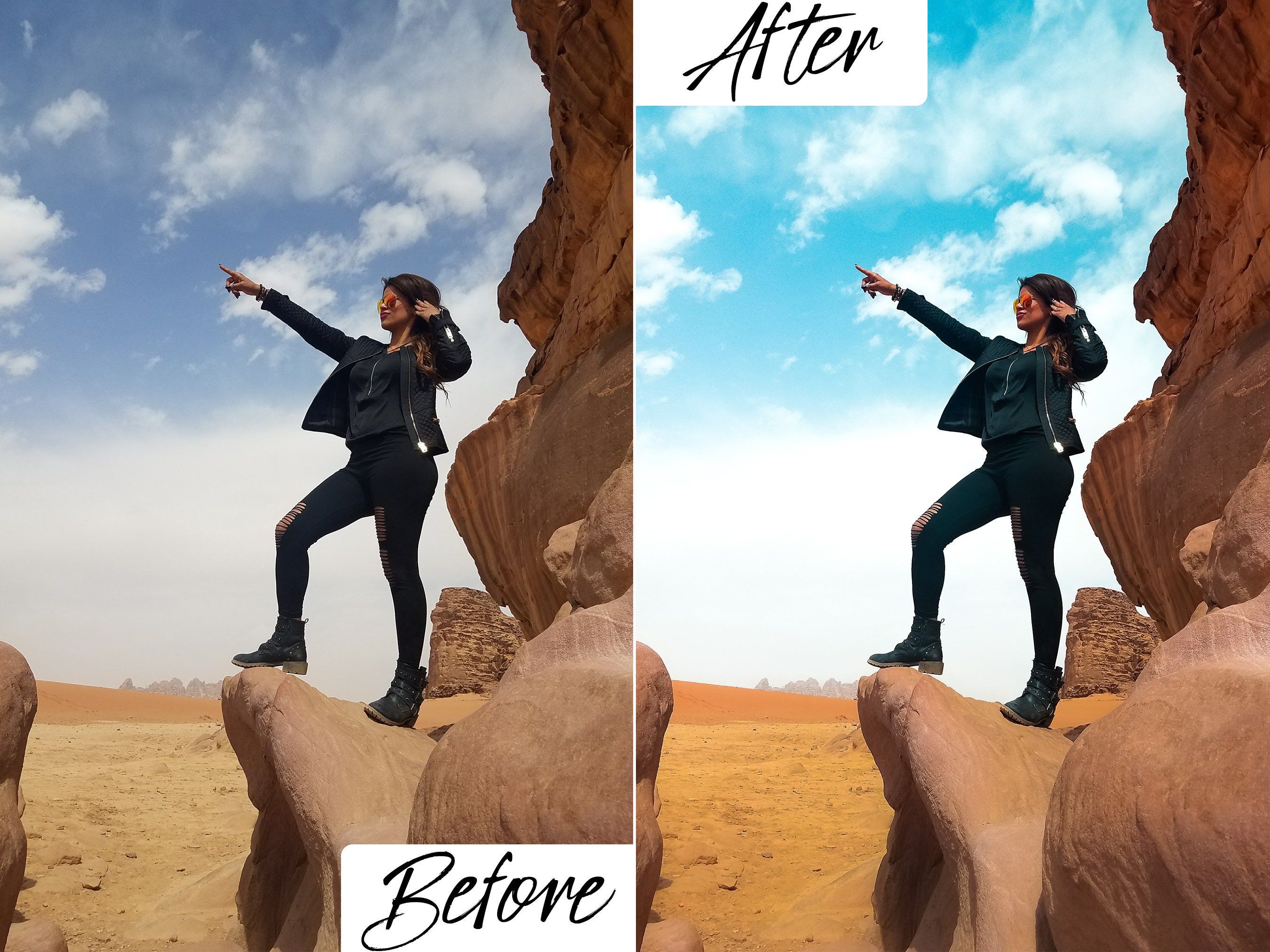 20 Desert Vibes Lightroom Presets Mobile & Desktop Desert Filter Travel ...