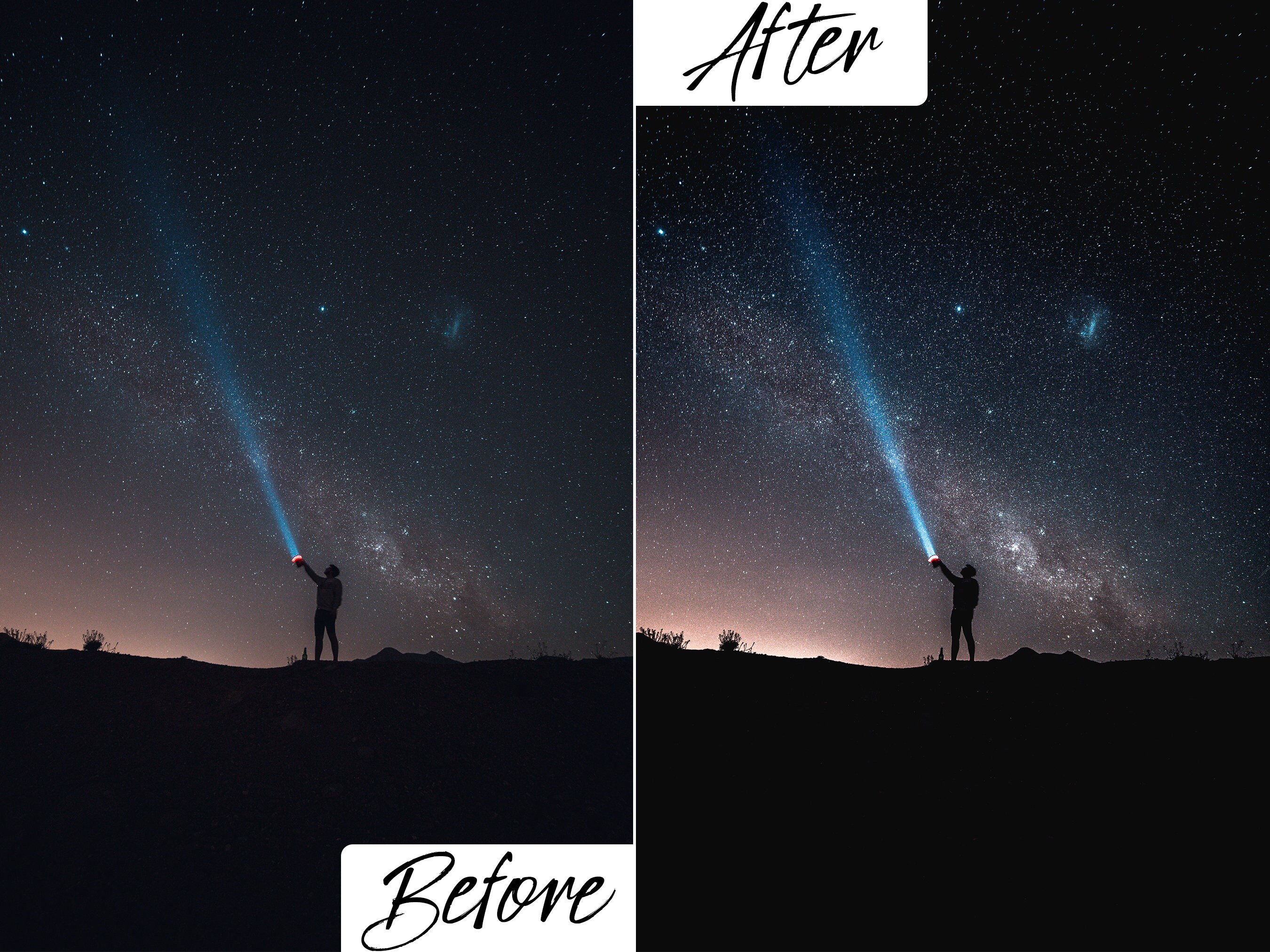 25 Night Sky Presets Mobile & Desktop Night Sky Filter Stars ...