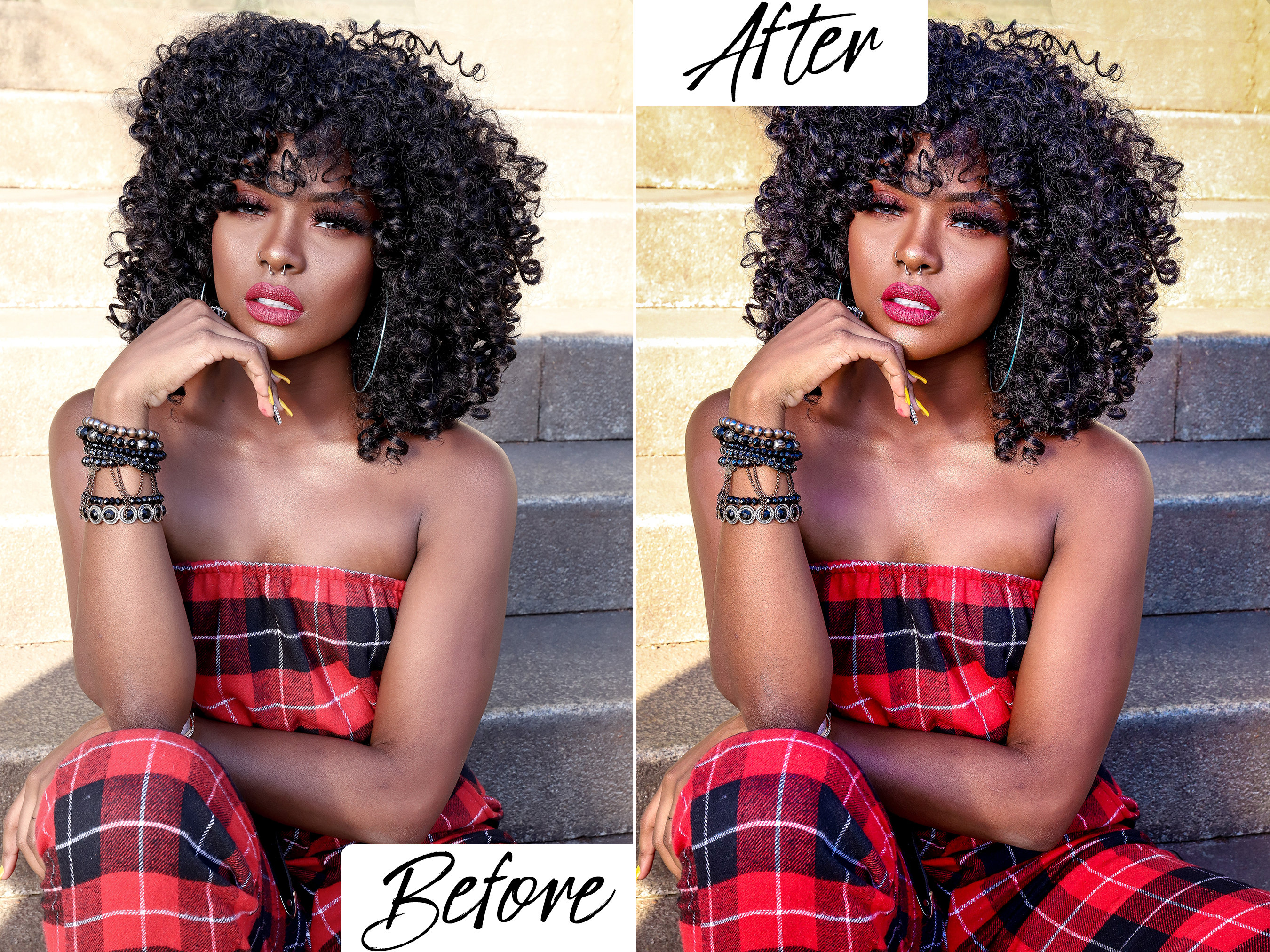 25 Dark Skin Presets Mobile & Desktop Dark Skin Filter Face Beauty ...