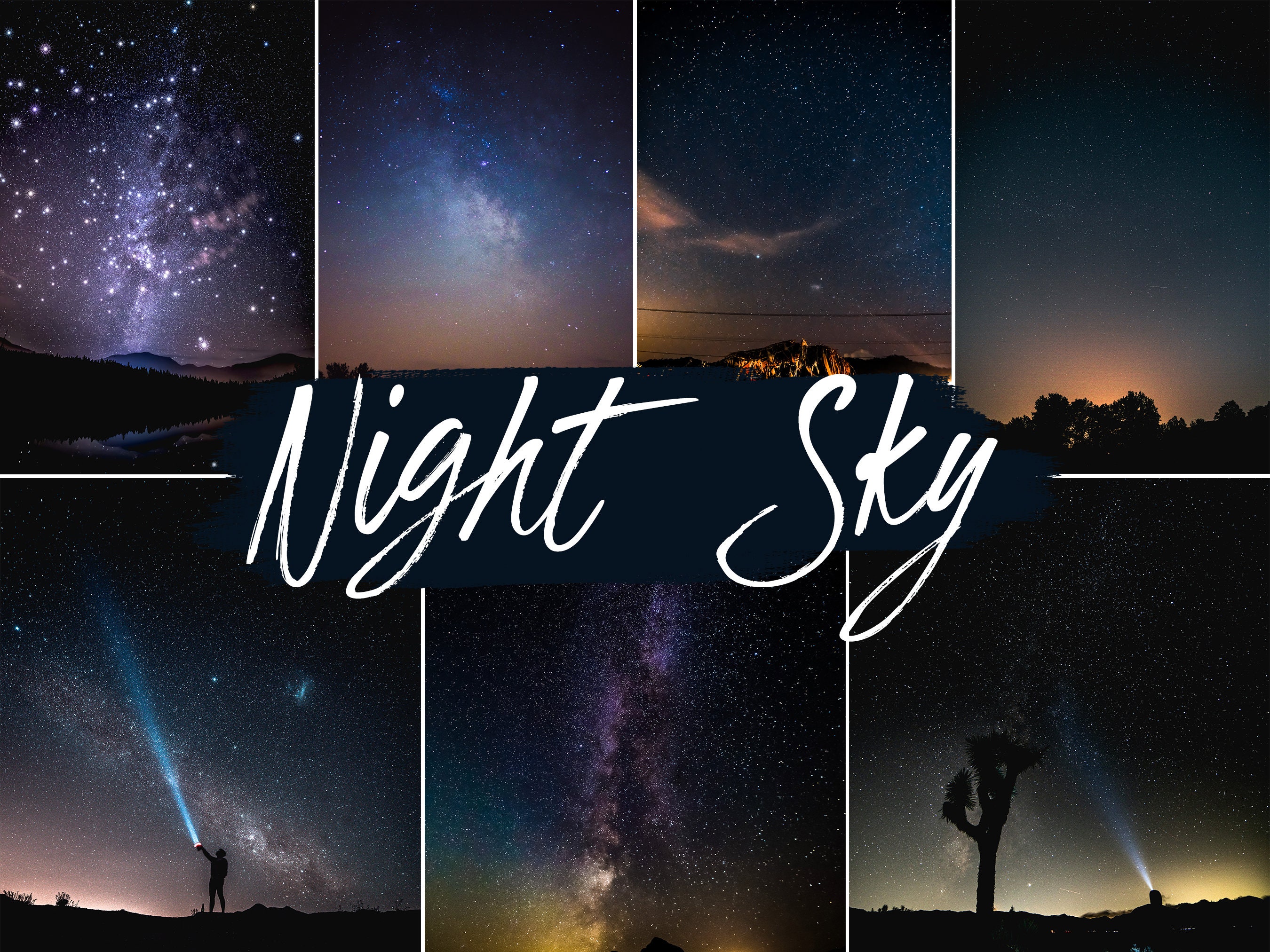 25 Night Sky Presets Mobile & Desktop Night Sky Filter - Etsy