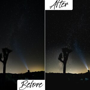 25 Night Sky Presets Mobile & Desktop | Night Sky Filter | Stars ...