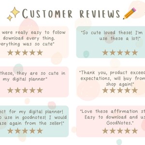 Goodnotes Stickers, Positive Affirmations, Precropped Stickers, Digital ...