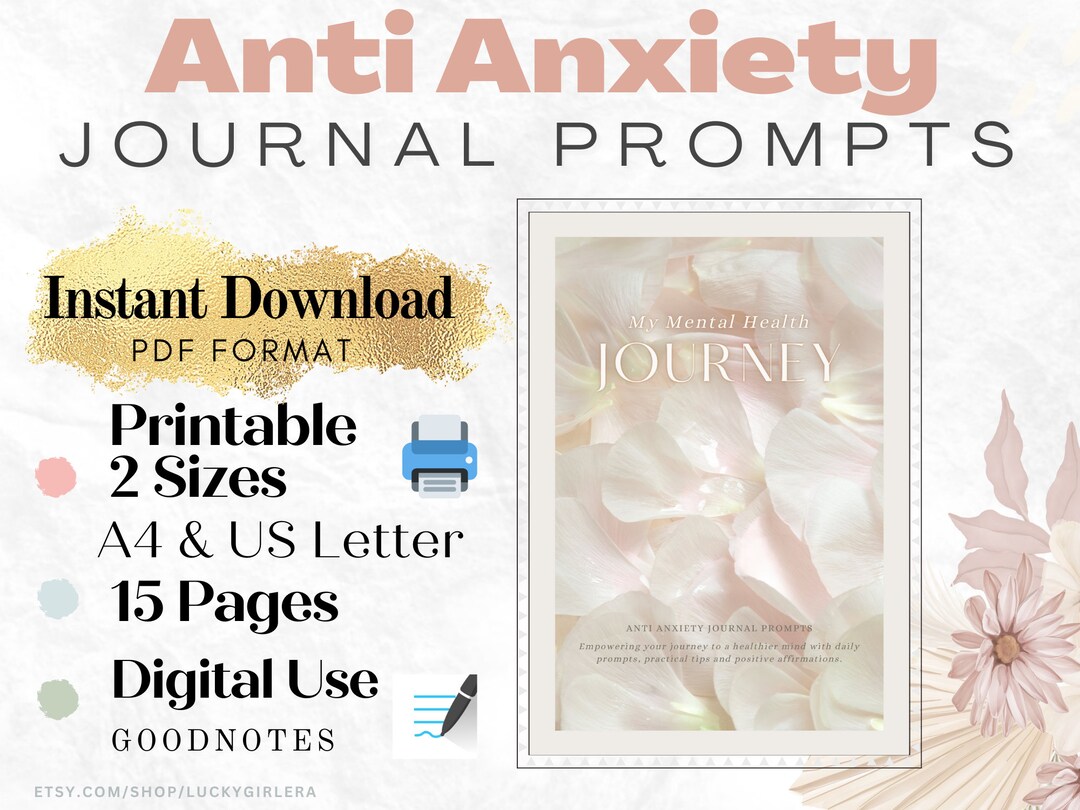 Anti Anxiety, Journal Prompts, Anxiety Relief, Positive Affirmations ...