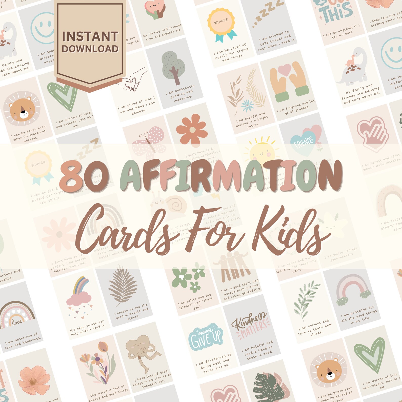 Affirmation Cards, Affirmation Cards for Kids, Printable Affirmation ...