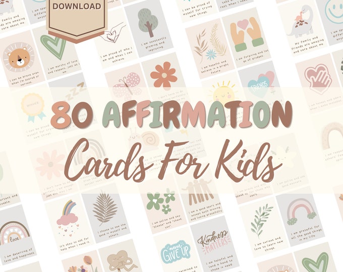 Affirmation Cards, Affirmation Cards for Kids, Printable Affirmation ...