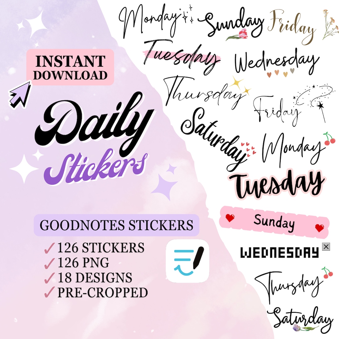 Goodnotes Stickers, Digital Planner Stickers, Digital Stickers ...