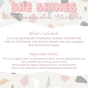 Goodnotes Stickers, Positive Affirmations, Precropped Stickers, Digital ...