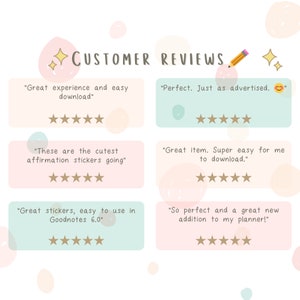 Goodnotes Stickers, Positive Affirmations, Digital Planner Stickers ...