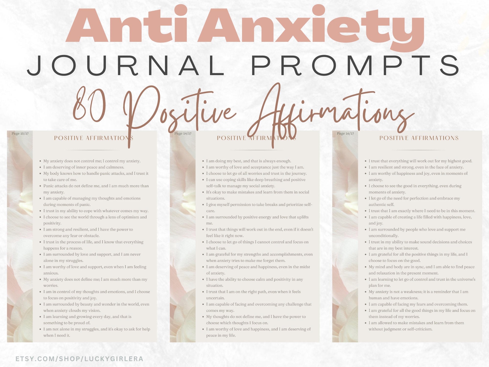 Anti Anxiety, Journal Prompts, Anxiety Relief, Positive Affirmations ...