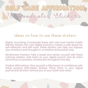 Goodnotes Stickers, Positive Affirmation, Affirmation Stickers ...