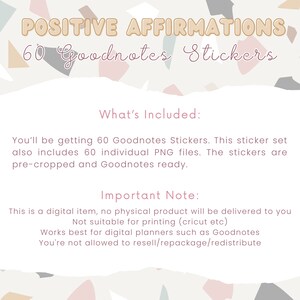 Goodnotes Stickers, Positive Affirmations, Digital Planner Stickers ...