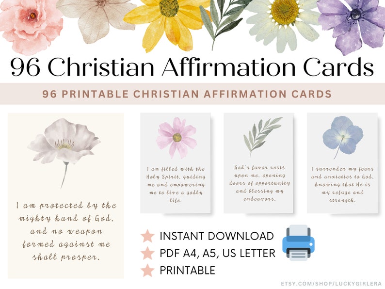 Affirmative Cards, Affirmation Cards Printable, Affirmation Cards ...