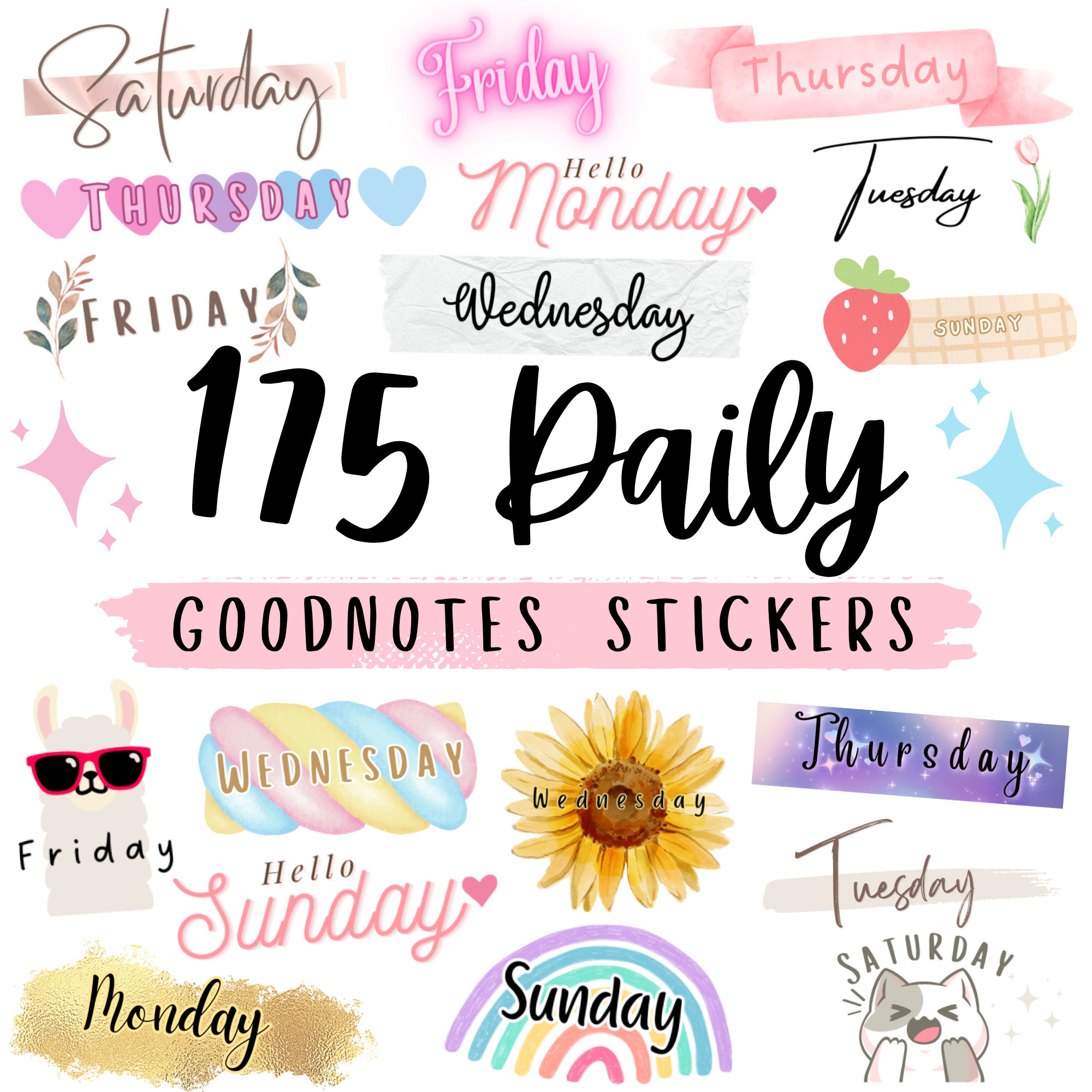 Goodnotes Stickers, Digital Planner Stickers, Digital Stickers ...