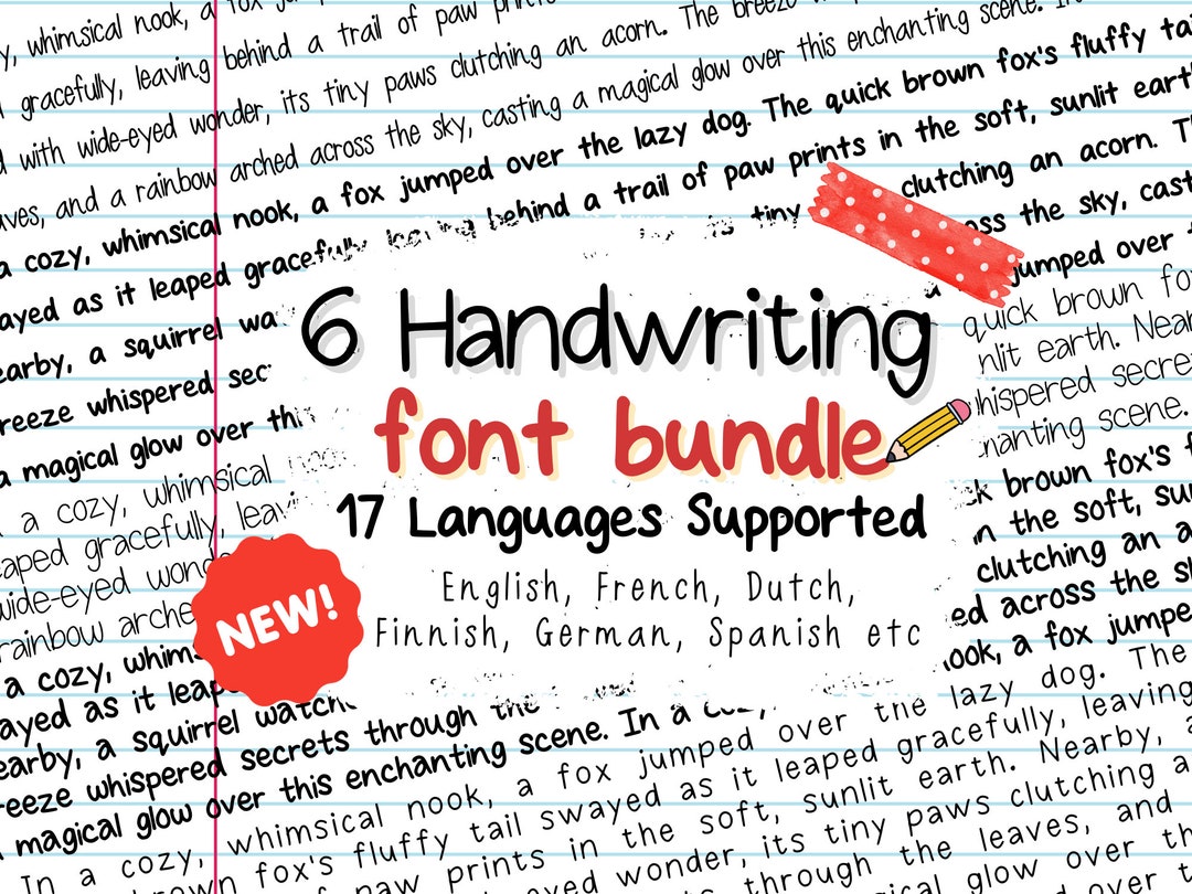 Handwritten Fonts, Font Bundle, Writing Font, Modern Font, Procreate ...