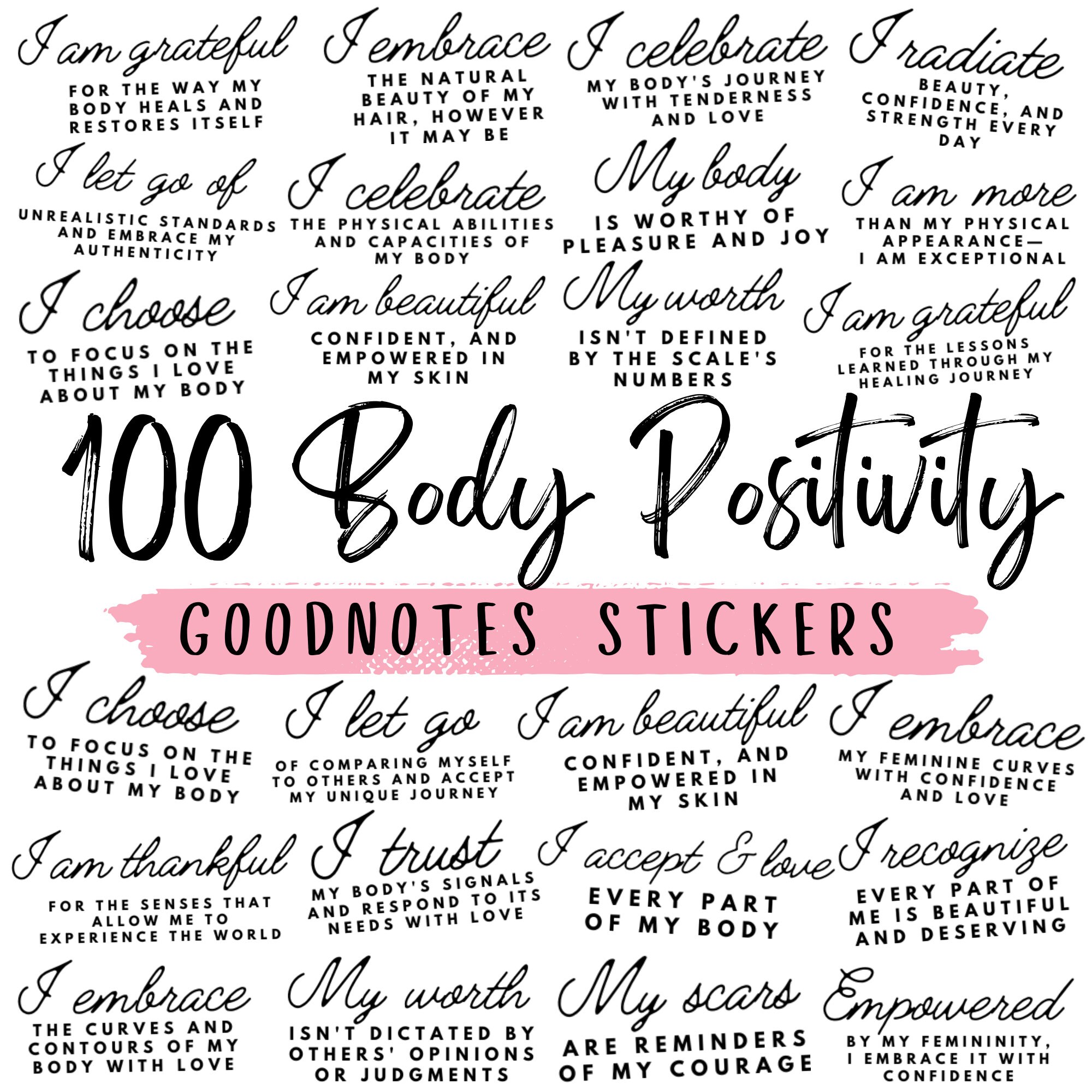 Goodnotes Stickers, Precropped Stickers, Planner Stickers, Minimalist ...