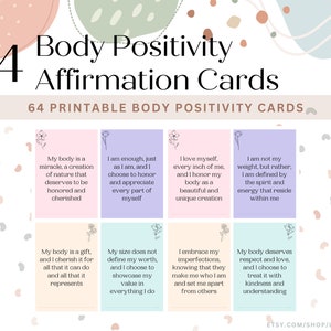Affirmative Cards, Affirmation Cards Printable, Body Positivity ...