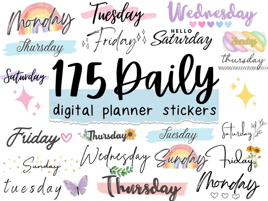 Goodnotes Stickers, Digital Planner Stickers, Digital Stickers ...
