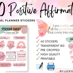 Goodnotes Stickers, Positive Affirmations, Digital Planner Stickers ...