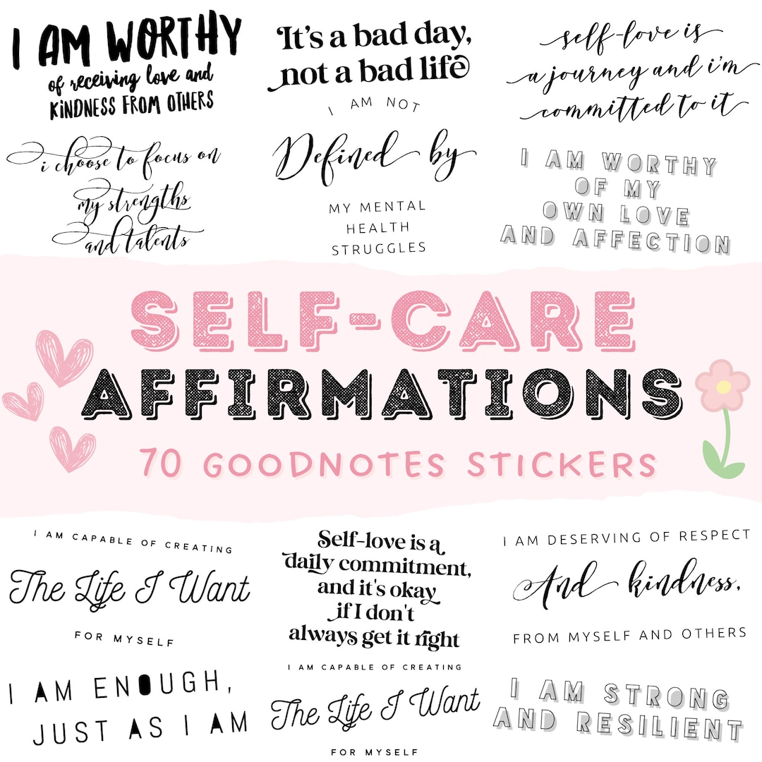 Goodnotes Stickers, Positive Affirmation, Affirmation Stickers ...