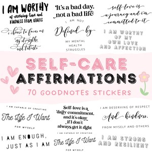 Goodnotes Stickers, Positive Affirmation, Affirmation Stickers ...