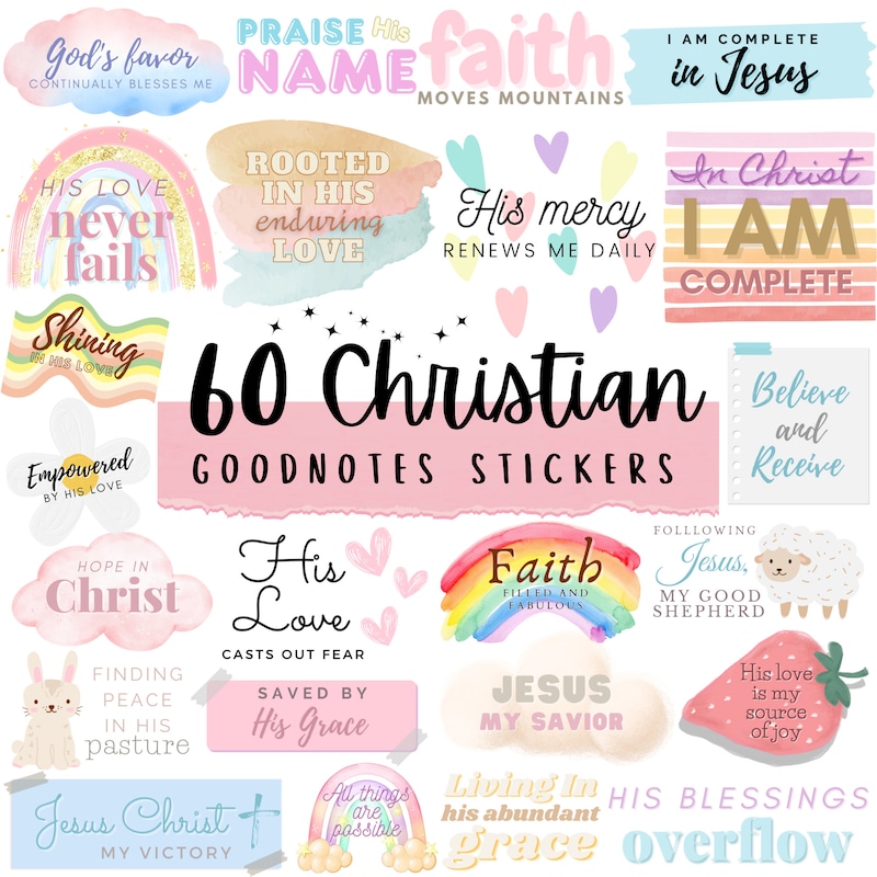 Christian Stickers - Etsy