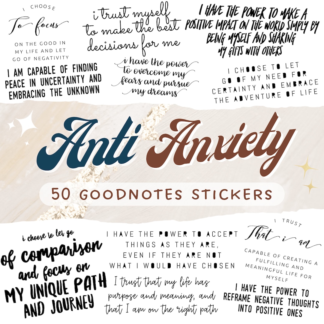 Goodnotes Stickers, Digital Planner Stickers, Mental Health, Pre ...