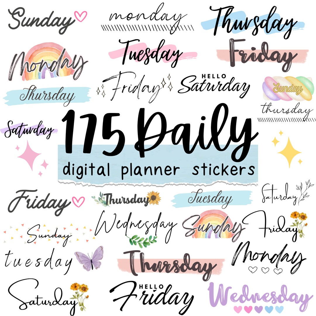 Goodnotes Stickers, Digital Planner Stickers, Digital Stickers ...