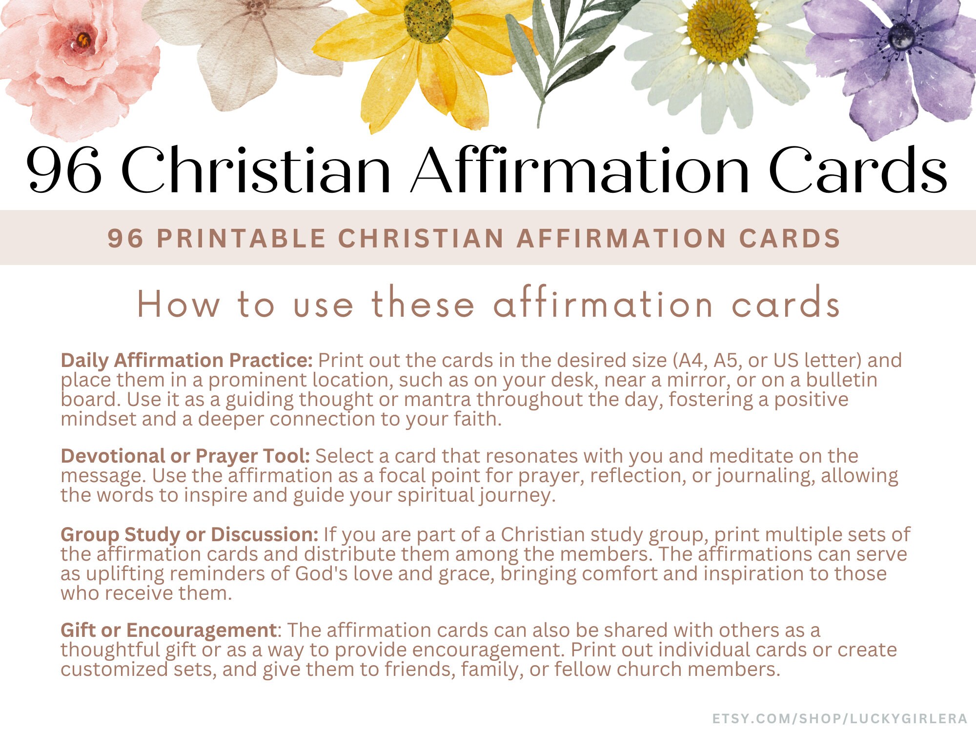 Affirmative Cards, Affirmation Cards Printable, Affirmation Cards ...