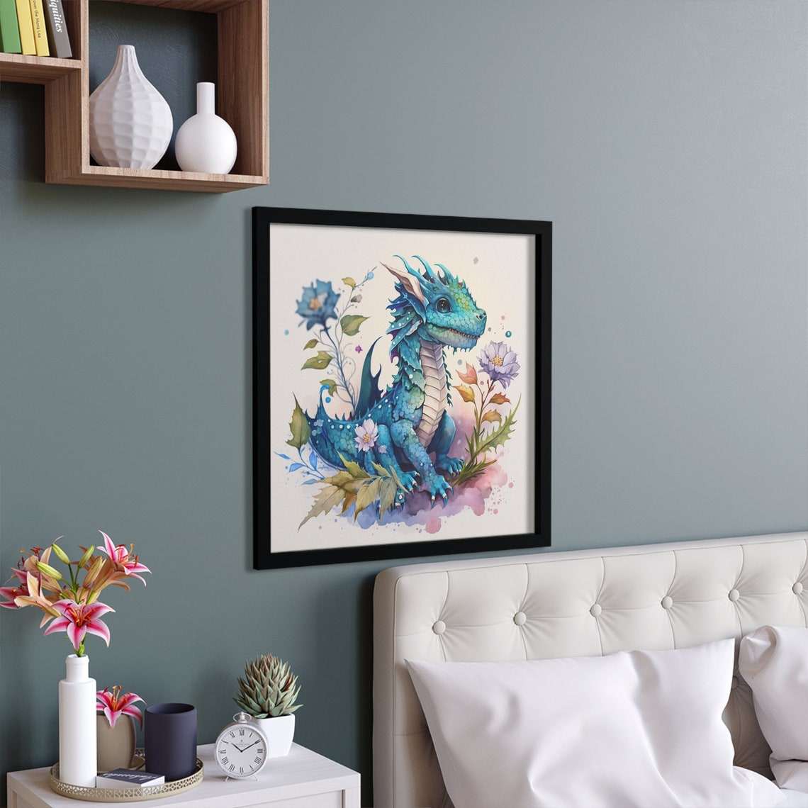 Dinosaur Watercolor Clipart Nursery Decor Baby Dino Clipart Cute Baby ...